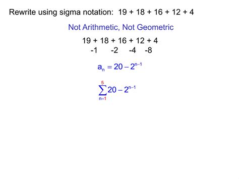 Class Powerpoint Sequences Arithmetic And Geometric With Series Finite