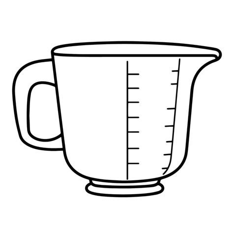 Crisp Outline Icon Of A Measuring Cup 45916759 Vector Art At Vecteezy