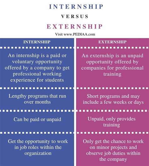 Internship Vs Externship Understanding The Difference Proceffa