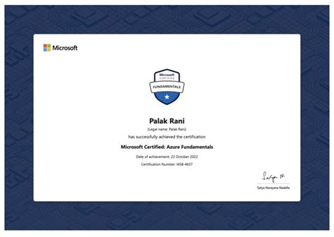 Palak Rani On Linkedin Azurecertified Microsoftazure Azurefundamentals