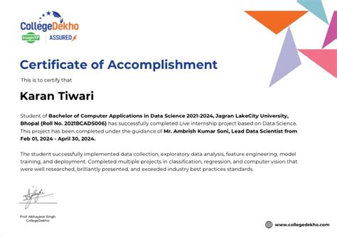 Karan Tiwari On Linkedin Datascience Internship Collegedekho