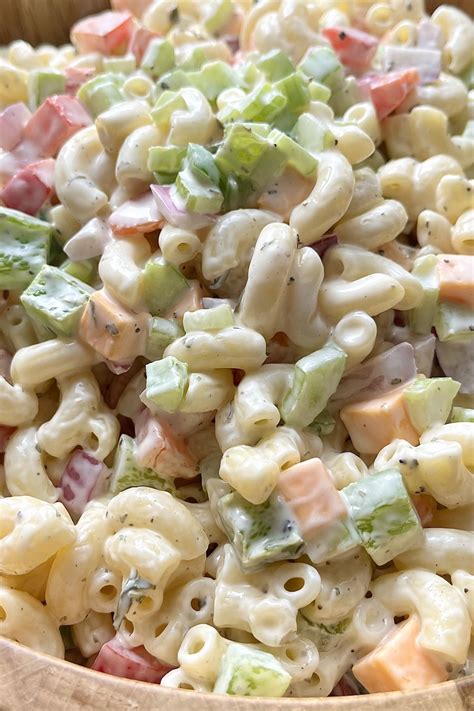 Creamy Cheddar Pasta Salad With Mayonnaise