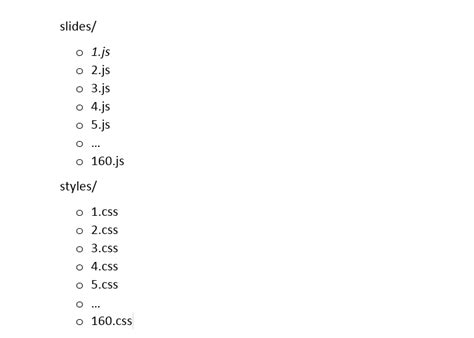 Jquery Slides Using Single Javascript Declaration Call A Filejs From
