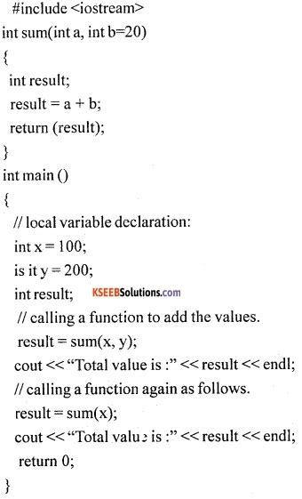1st Puc Computer Science Question Bank Chapter 13 User Defined Functions Ktbs Solutions