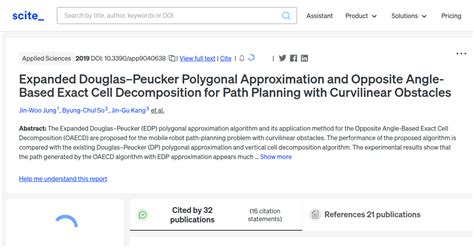 Expanded Douglaspeucker Polygonal Approximation And Opposite Angle