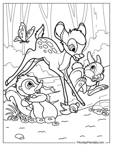 Bambi Coloring Page