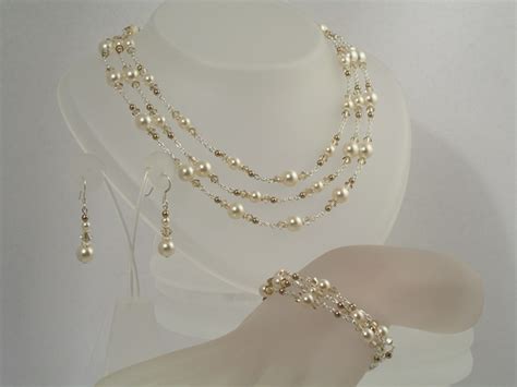 Жемчужные свадебные украшения