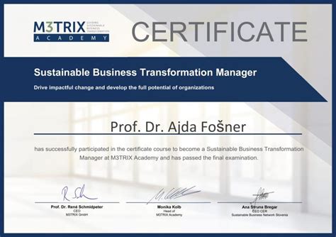 Dr Ajda Fošner On Linkedin I Am Proud To Be A Part Of The Sustainable Business Community