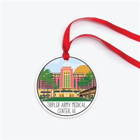 Tripler Army Medical Center Ornament Sketch Sentiment