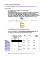 Sampling Distributions Worksheet 1 Docx Module 5 Sampling Distributions Worksheet We Will