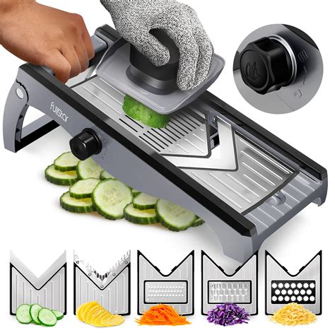 Fullstar 7 In 1 Stainless Steel Mandoline Slicer For Kitchen Vegetable