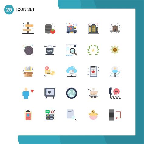 25 Thematic Vector Flat Colors And Editable Symbols Of Premium Company