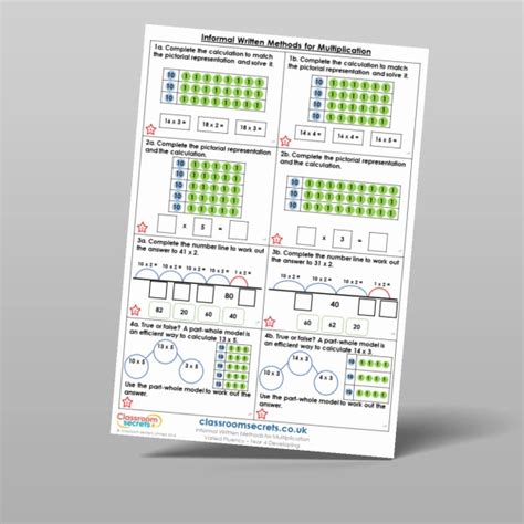 Year 4 Informal Written Methods For Multiplication Varied Fluency Resource Classroom Secrets