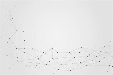 Premium Vector Abstract Connecting Dots And Lines Polygonal Background