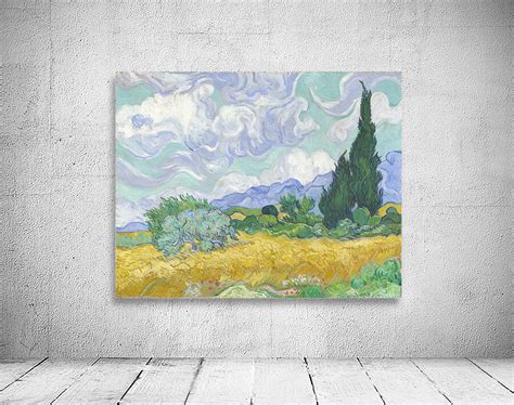 Vincent Van Gogh Wheat Field With Cypresses 1889 By Wirla Wall Art