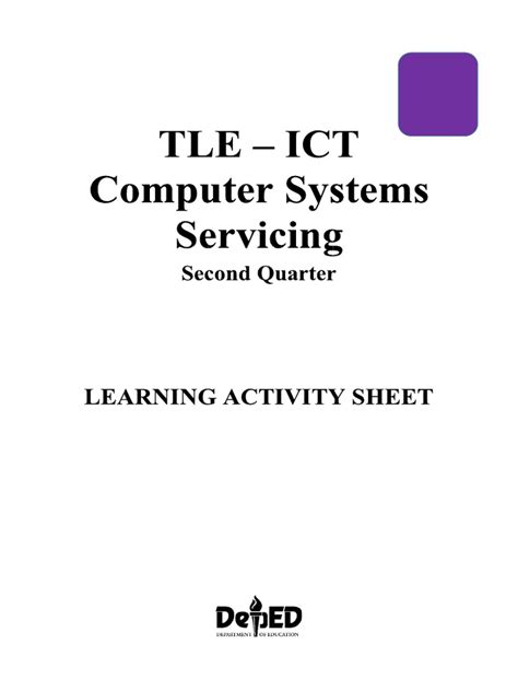 Grade 9 Q2 Tle Css Las Edited Pdf Operating System Device Driver