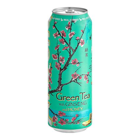 Arizona Green Tea With Ginseng 22 Fl Oz Can 24 Case