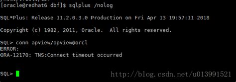 ora 12170 tns connect timeout occurred csdn博客