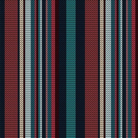 Premium Vector A Dark Blue Knitted Seamless Fabric Texture Design With Colorized Dark Blue Red