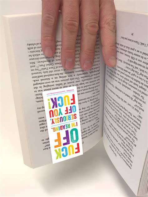 Rude Magnetic Bookmark F Off By Brainbox Candy