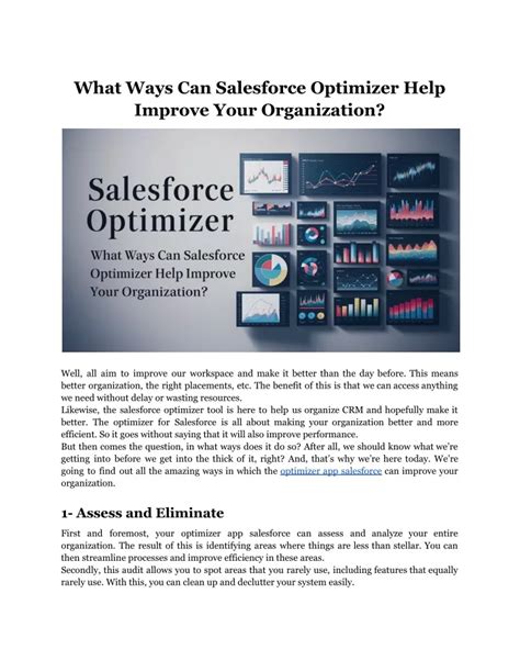 Ppt What Ways Can Salesforce Optimizer Help Improve Your Organization Powerpoint Presentation
