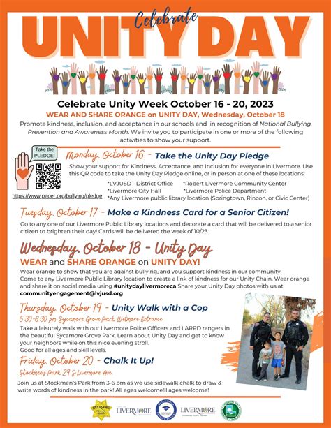 Unity Day Activities Unity Day Wed Oct 22 2025