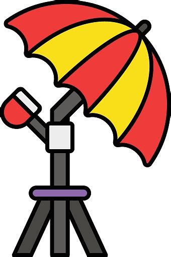 스튜디오 소프트박스 벡터 컬러 아이콘 디자인 비디오 블로거 심볼 동영상 블로거 또는 비디오 그래피 장비 사인 영화 및 영화