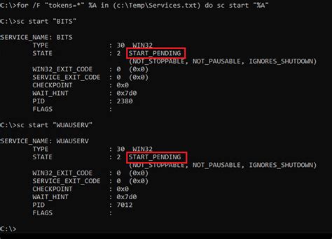 Automate Service Management Through Net Stop And Sc Command