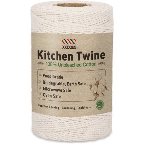 Xkdous 476ft Butchers Twine 100 Cotton Food Safe Cooking Twine Kitchen Twine String 2mm