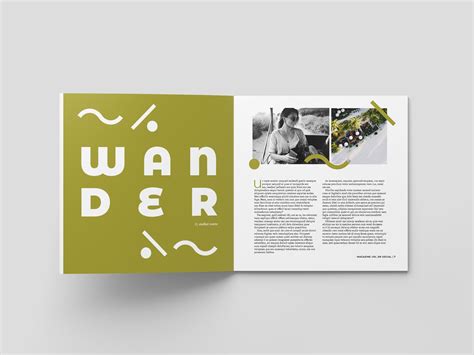 Wanderlust Zine Template Book Design Layout Graphic Design Layouts Zine Design