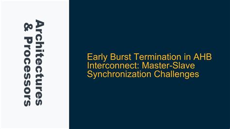 Early Burst Termination In Ahb Interconnect Master Slave