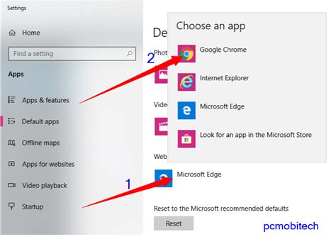 How To Set Or Reset Default Apps In Windows