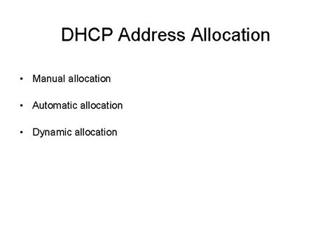 Dynamic Host Configuration Protocol Dhcp Rfc 2131 Cis