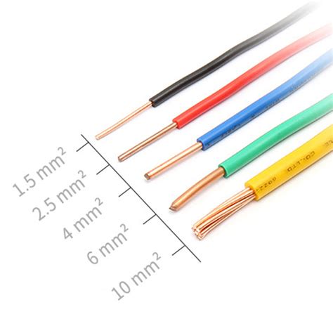 Bv 20 19 18 16 14 12 10 8 Awg Single Core Wire Solid Core Copper Wire Pvc Colorful Cable Flame
