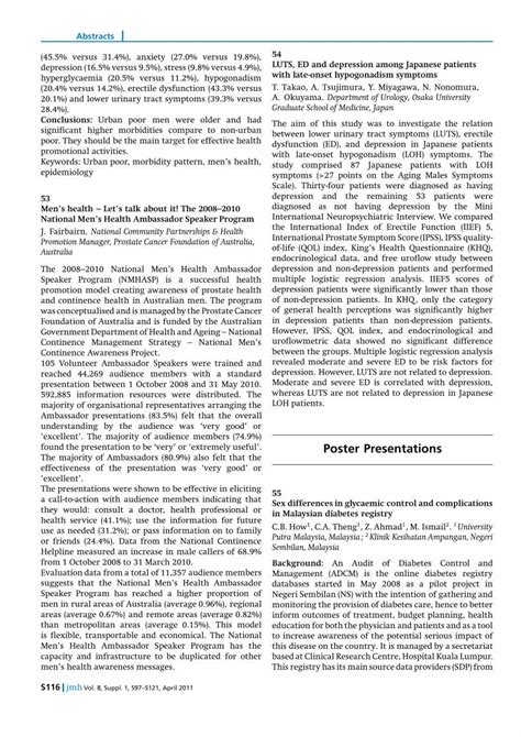 Pdf 55 Sex Differences In Glycaemic Control And Complications In Malaysian Diabetes Registry