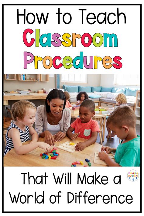 How To Teach Classroom Procedures That Will Make A World Of Difference