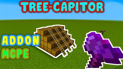 Tree Capitator Addon Download Link MCPE Xbox PS4 Nintendo Switch Windows10 YouTube