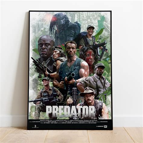 Predator Poster Movie Print Wall Art T For Film Fans Etsy