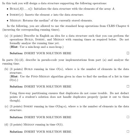 Solved In This Task You Will Design A Data Structure
