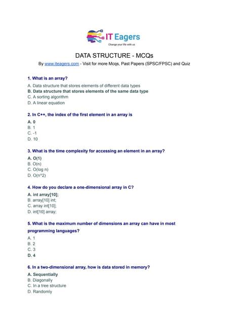 Data Structurepdf Programming Languages Computing