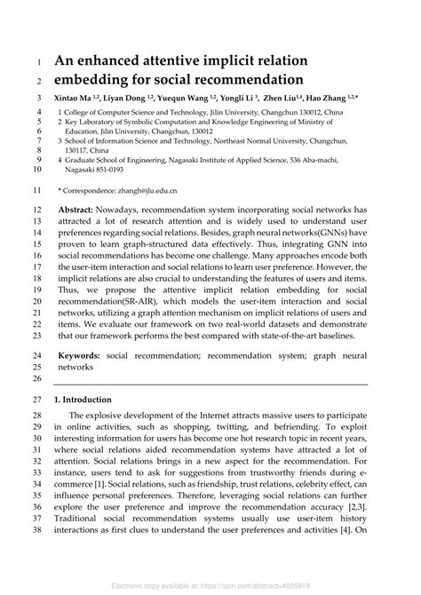 Pdf An Enhanced Attentive Implicit Relation Embedding For Social