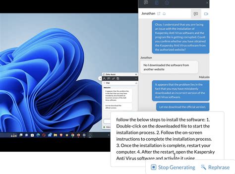 Remote Support With Zia Powered By Openai Zoho Assist