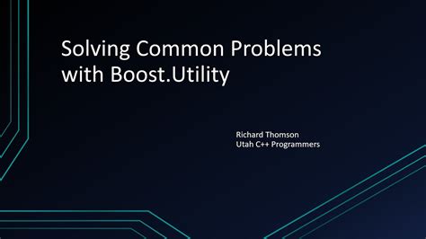 Solving Common Problems With Boost Utility Youtube