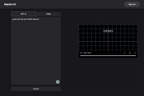 Github Robpruzanmanim Ui Web And Gpt 4 Interface For The Manim