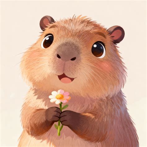 Cute Capybara Drawings Ai Generated Art
