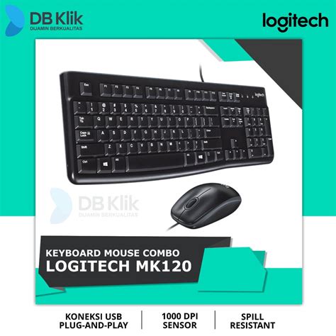 Jual Logitech Mk120 Keyboard Mouse Combo Indonesia Shopee Indonesia