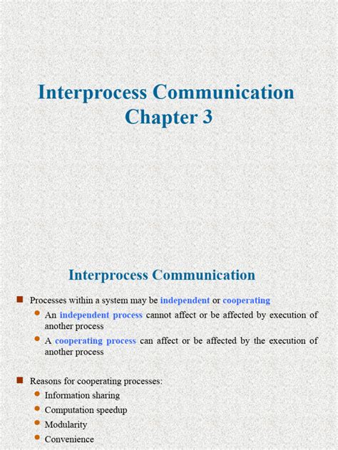 3b Interprocess Communication Pdf Process Computing Network Socket