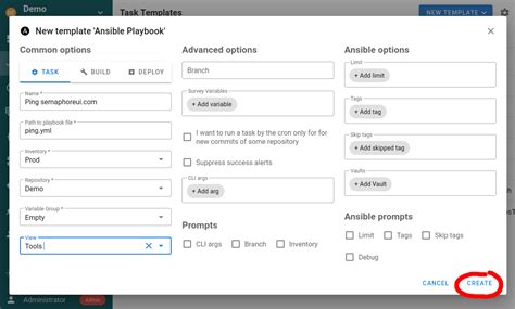 Ansible Semaphore Docs