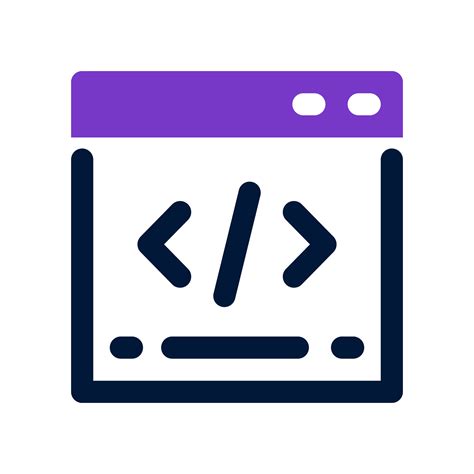 Web Programming Icon Vector Icon For Your Website Mobile