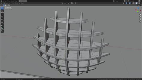 3d Wooden Bookshef Spherical Style Furniture 3d Model Model Turbosquid 2038837
